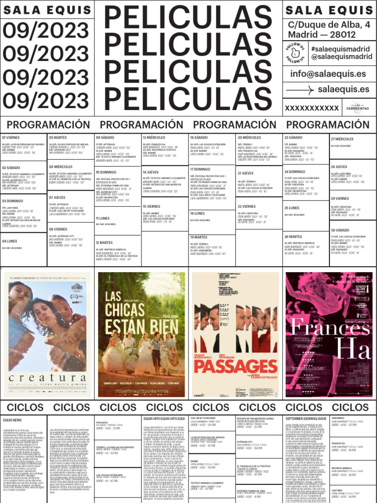 Programa SEPTIEMBRE 2023FINAL | PDF