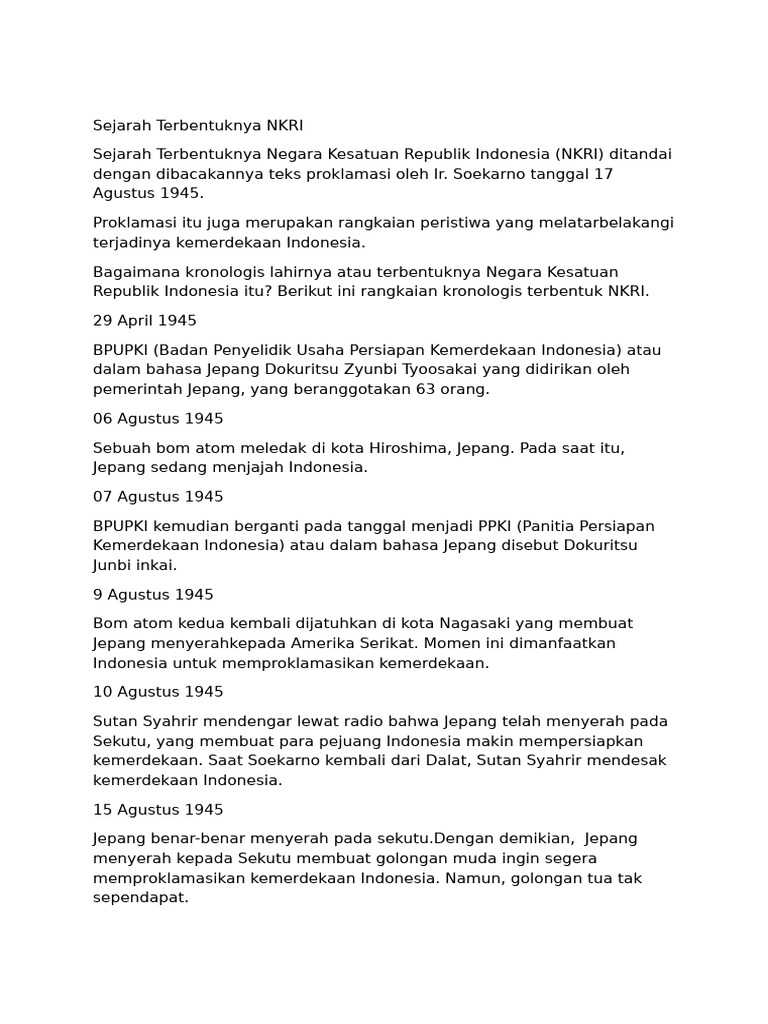 Tugas Sejarah Nkri | PDF