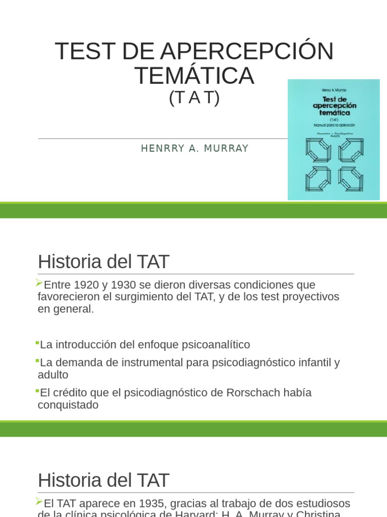 Test de Apercepción Temática | PDF | Sicología