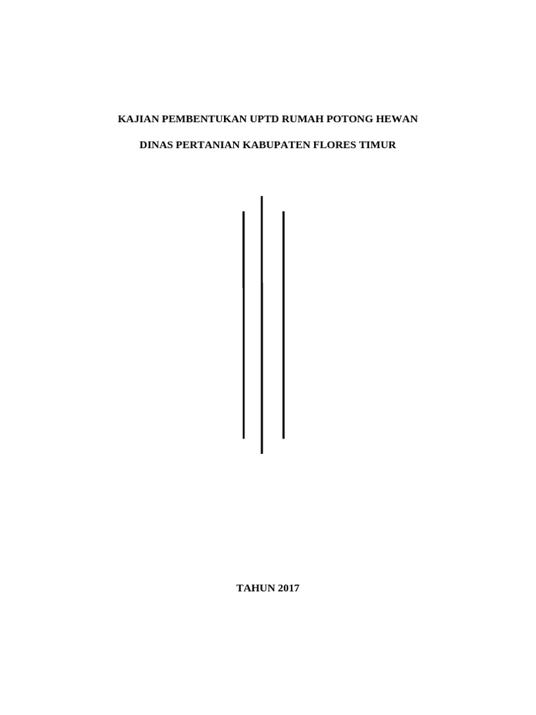 Denah RPH Sapi di Flores Timur | PDF