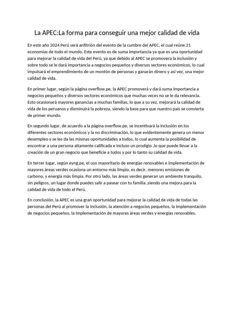 La APEC - La form-WPS Office | PDF