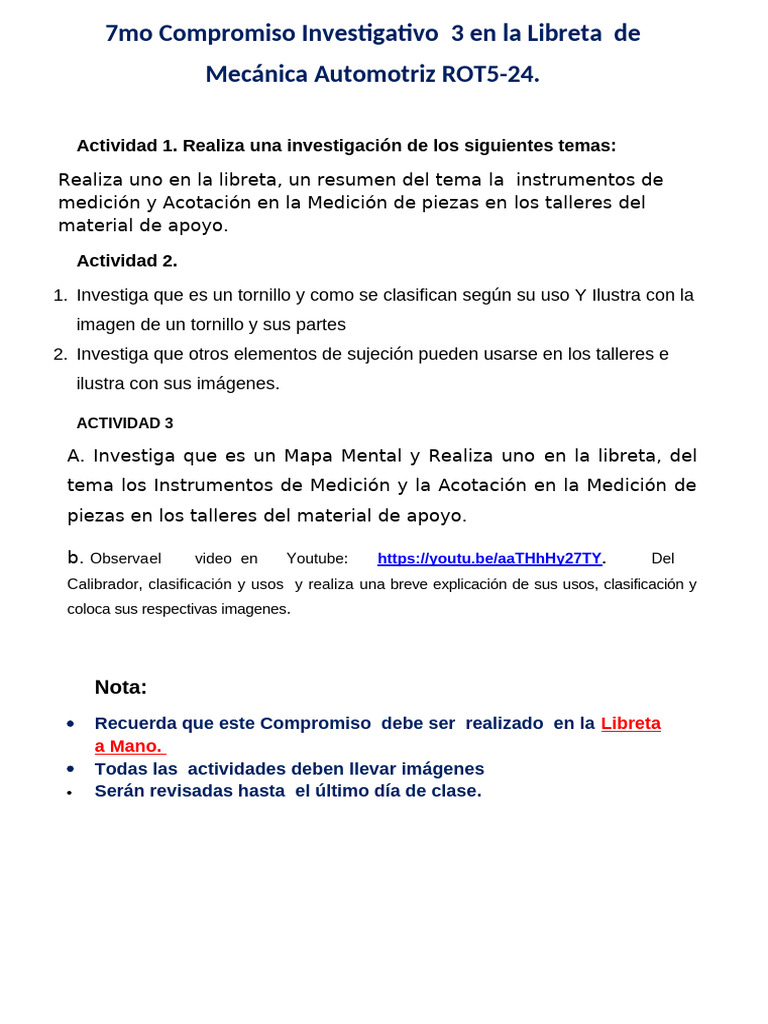 7mo Compromiso Semana 4-5 Unificado Rot5-24 | PDF