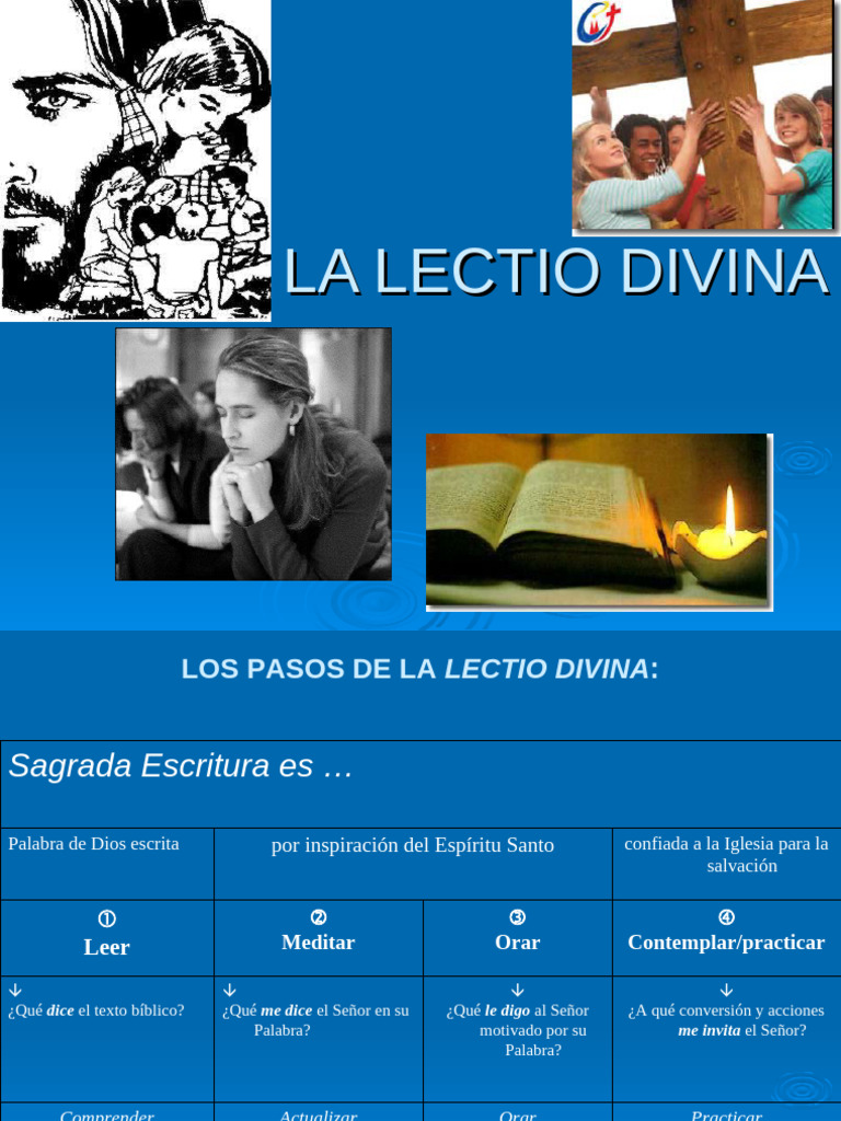 Pasos de la Lectio Divina: Guía Espiritual | PDF