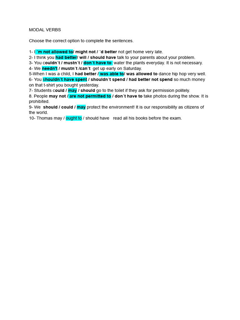Thiago Alvarez Zander - MODAL VERBS | PDF