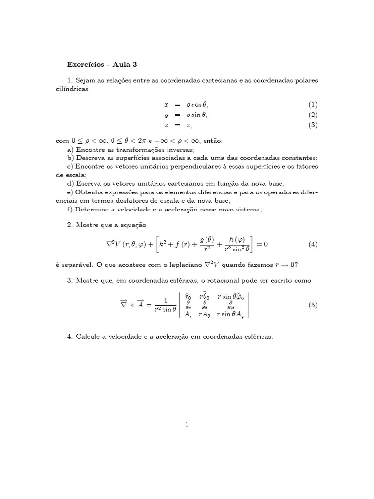 Exercicios-Aula 3 | PDF