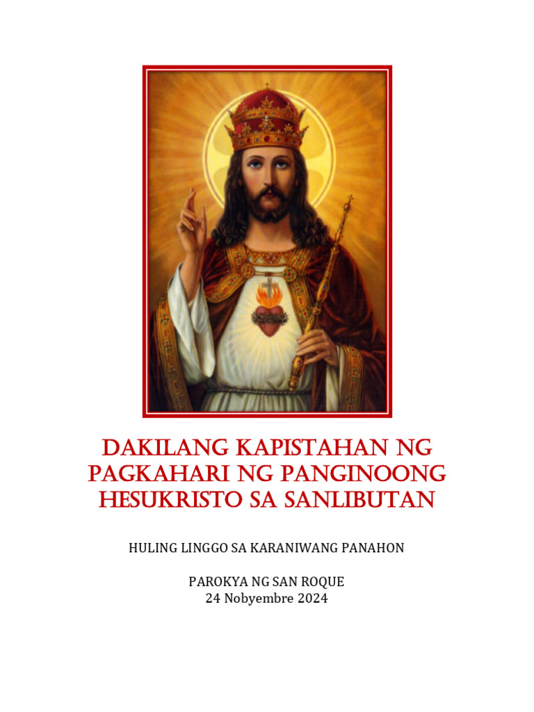 24 Nobyembre 2024 Kristong Hari | PDF