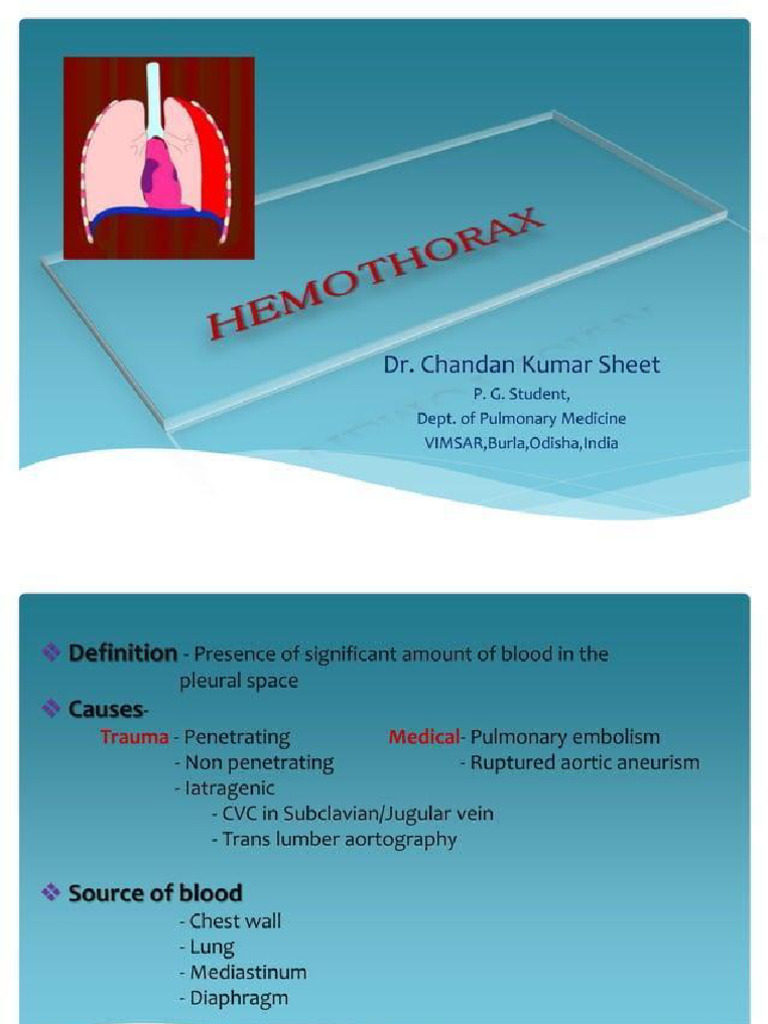 Hematothorax | PDF