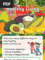 Healthy Eating and Living Powerpoint | PDF