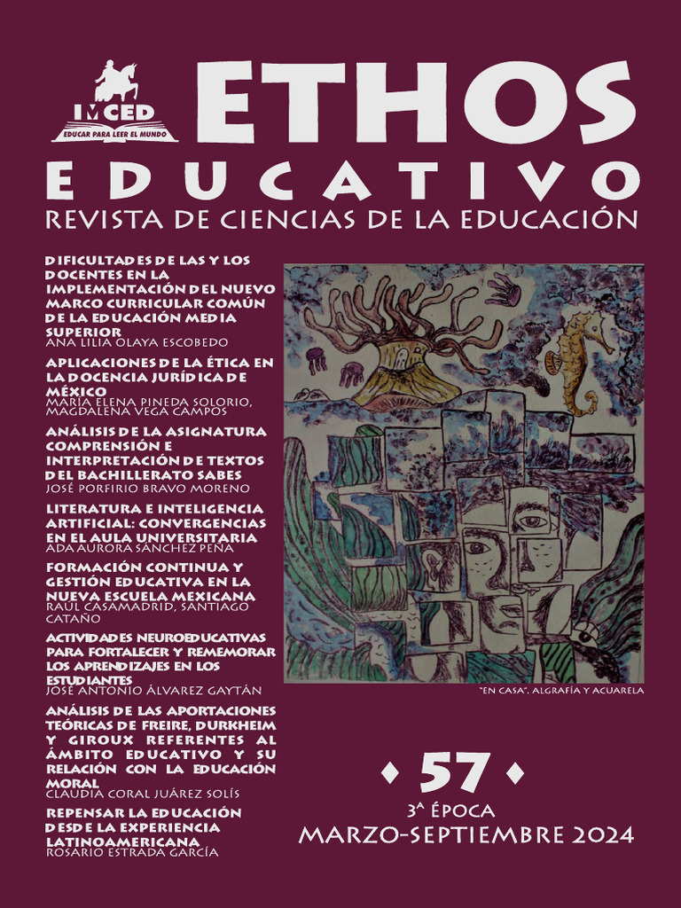 Ethos Educativo No 57. Revista Semestral. Marzo-Septiembre de 2024 | PDF | Plan de estudios ...