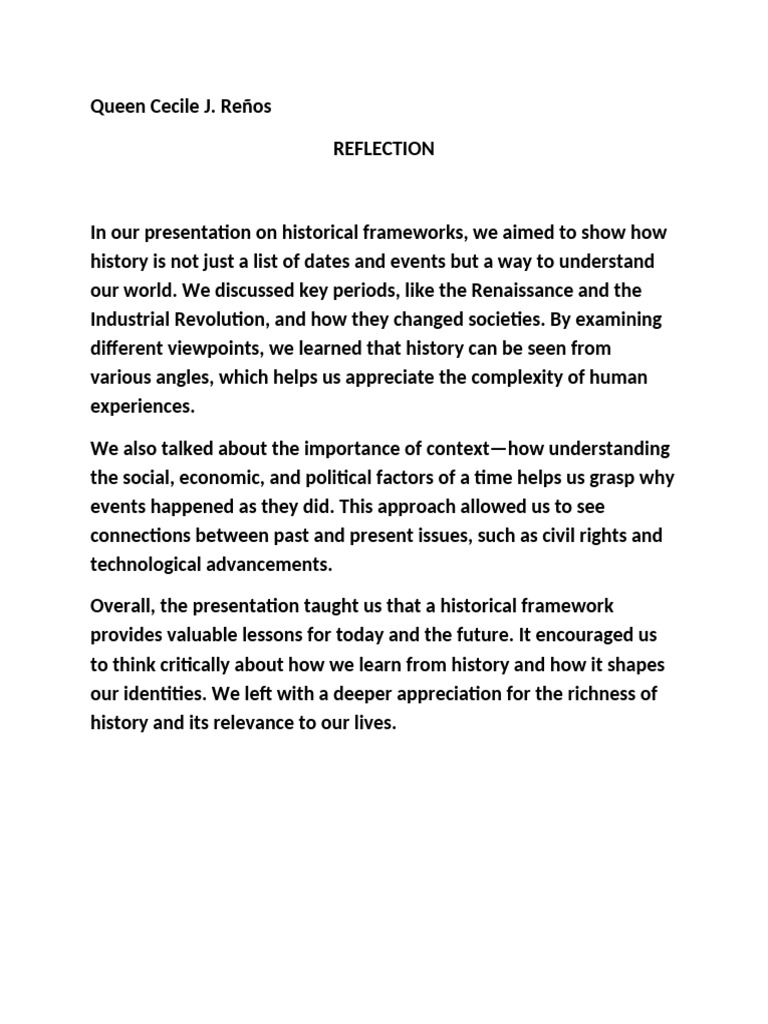 Reflection Paper | PDF