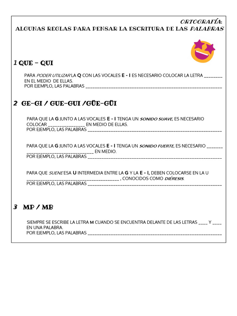 Que/qui/gue/gui | PDF | Coma | Puntuación