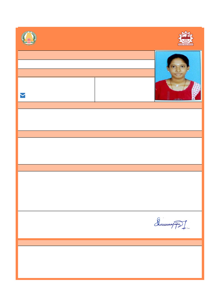 Name of The Candidate Shanmuga Priya. K Candidate Details | PDF