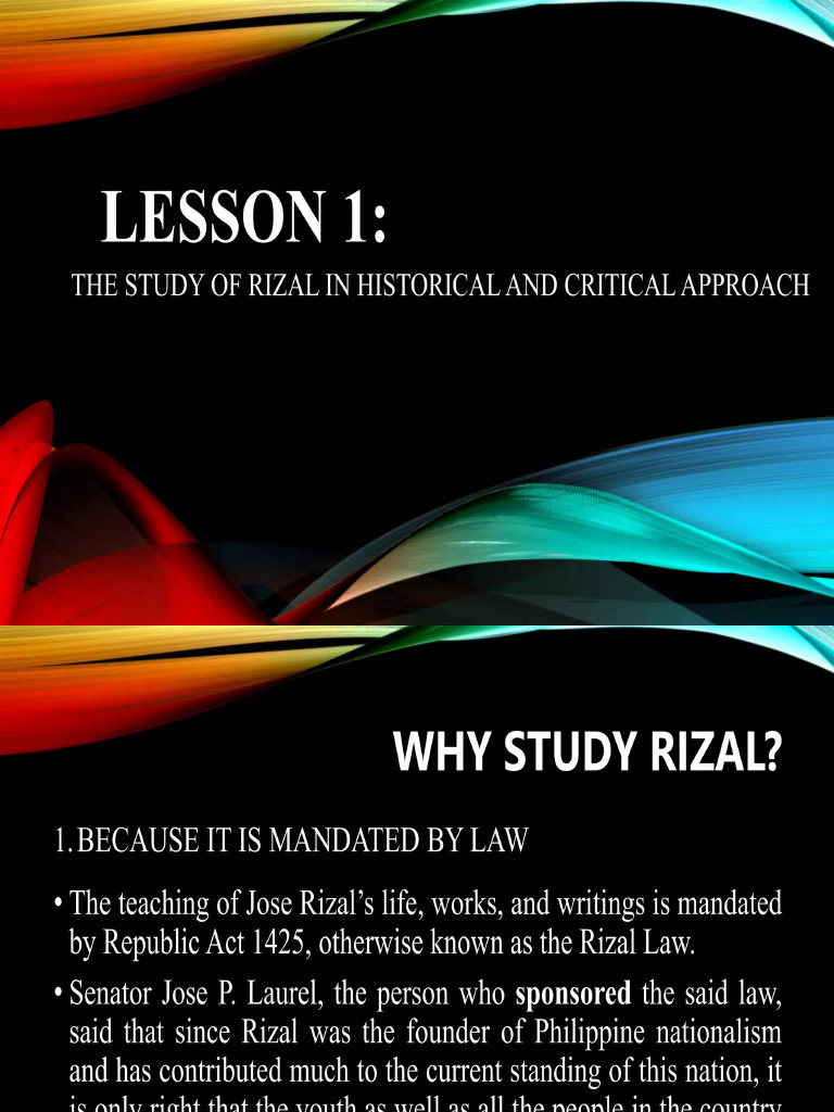 Why Study Rizal | PDF