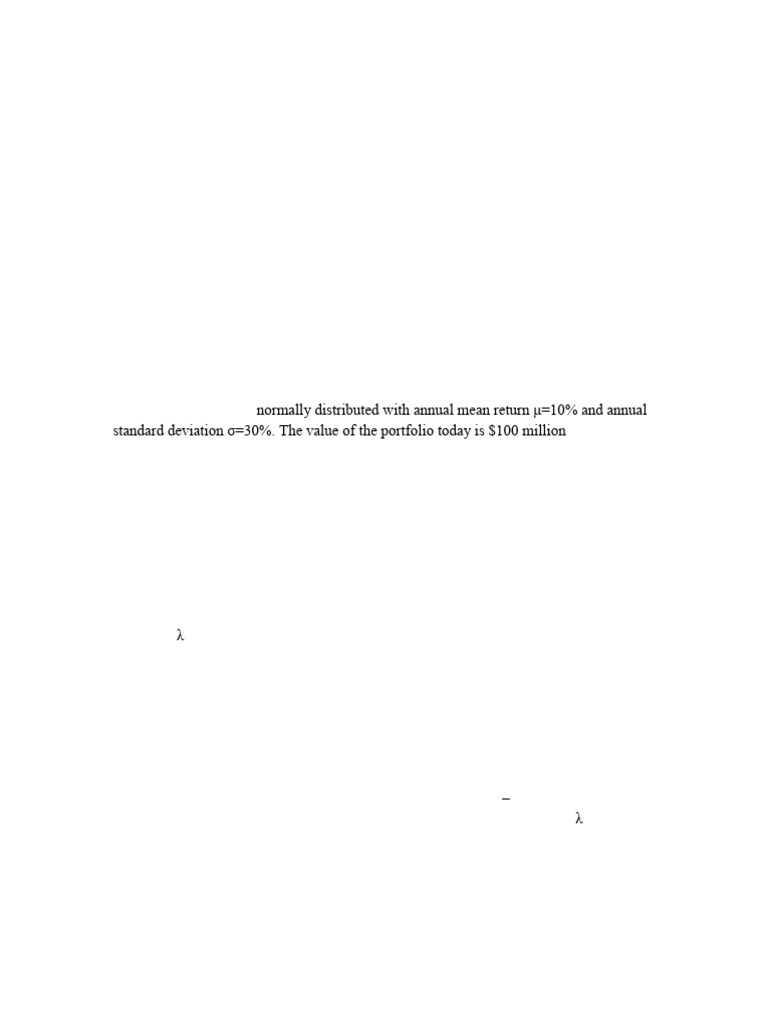 FRM Quiz 7 | PDF | Value At Risk | Financial Risk