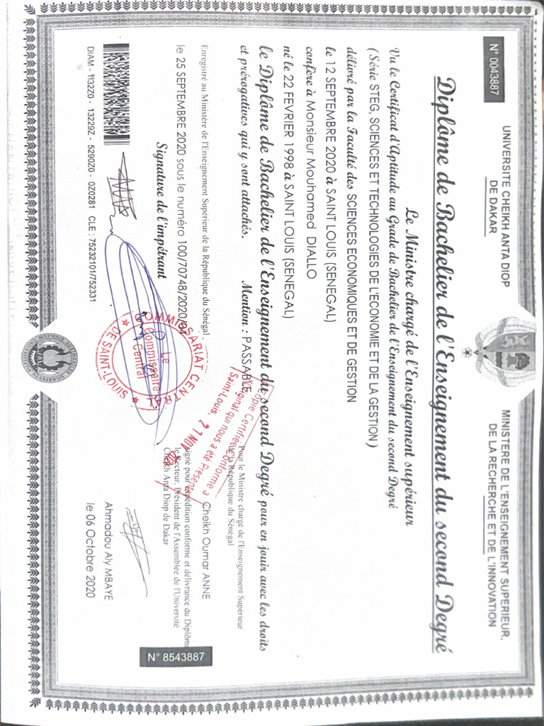 Universite Cheikh Anta Diop | PDF