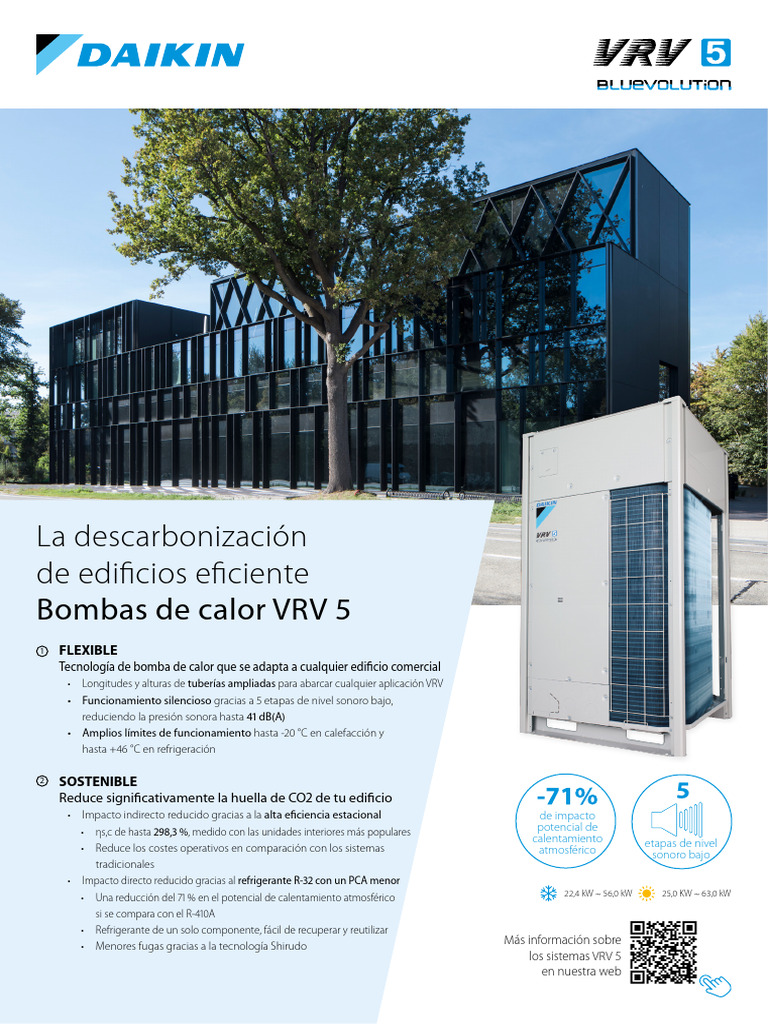 VRV 5 Heat Pump - Product Flyer - ECPES23-233 - Spanish | PDF | Bomba ...