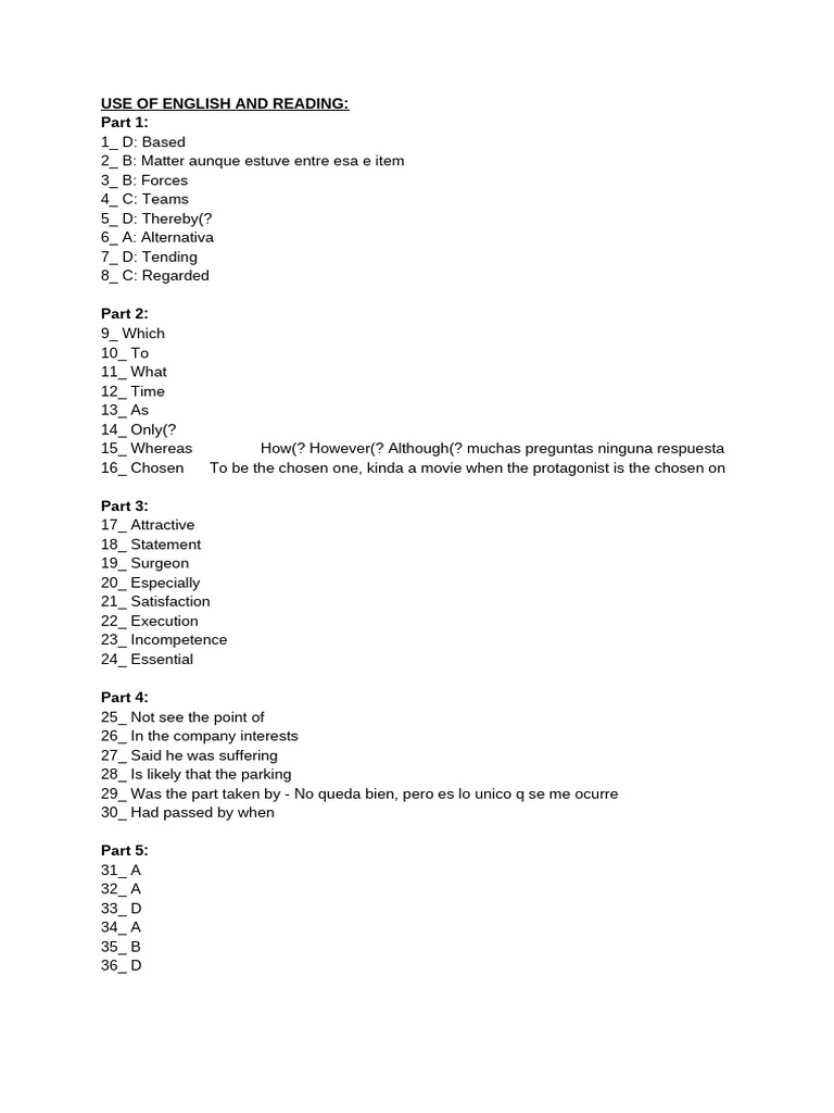 Mock 5 - Mainí | PDF