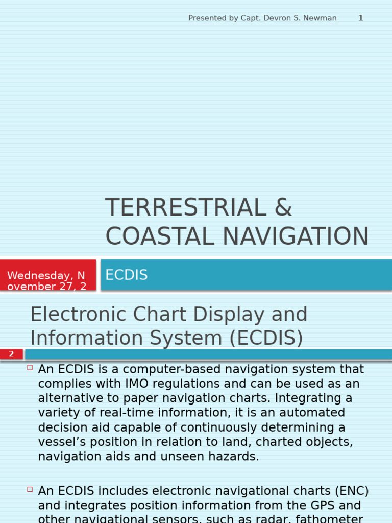 Ecdis Presentation | PDF | Computing | Navigation
