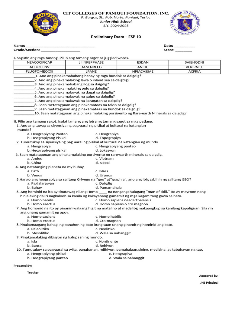 1st Quarter Ap Pdf