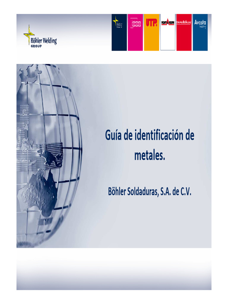Guia Identifica Metales | PDF | Aleación | Rieles