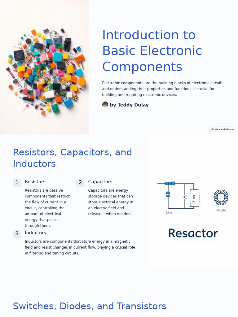Introduction To Basic Electronic Components | PDF | Electronics | Electronic Component