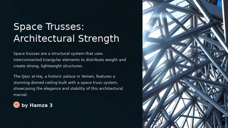 Space Trusses in Architecture | PDF