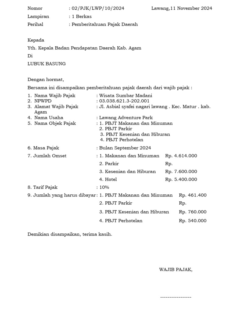 SPTPD Oktober 2024 | PDF
