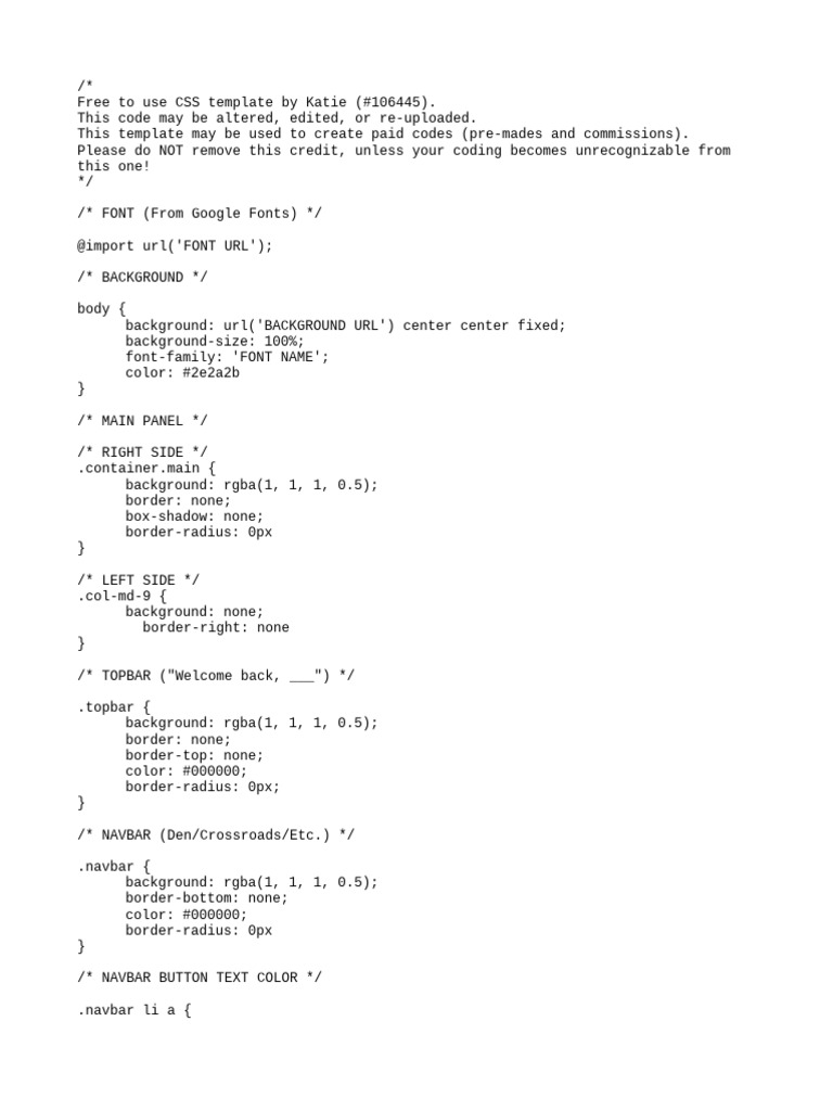CSS Template | PDF | Software | Computing