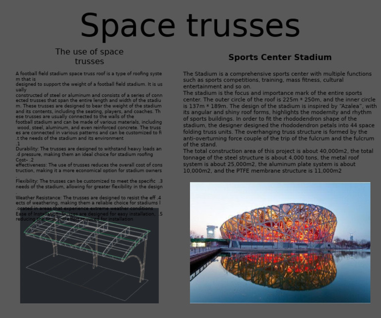Space Trusses Pdf Truss Roof