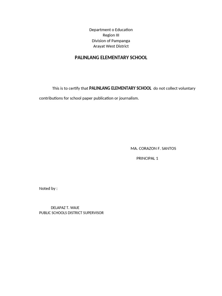 No Collection Policy | PDF