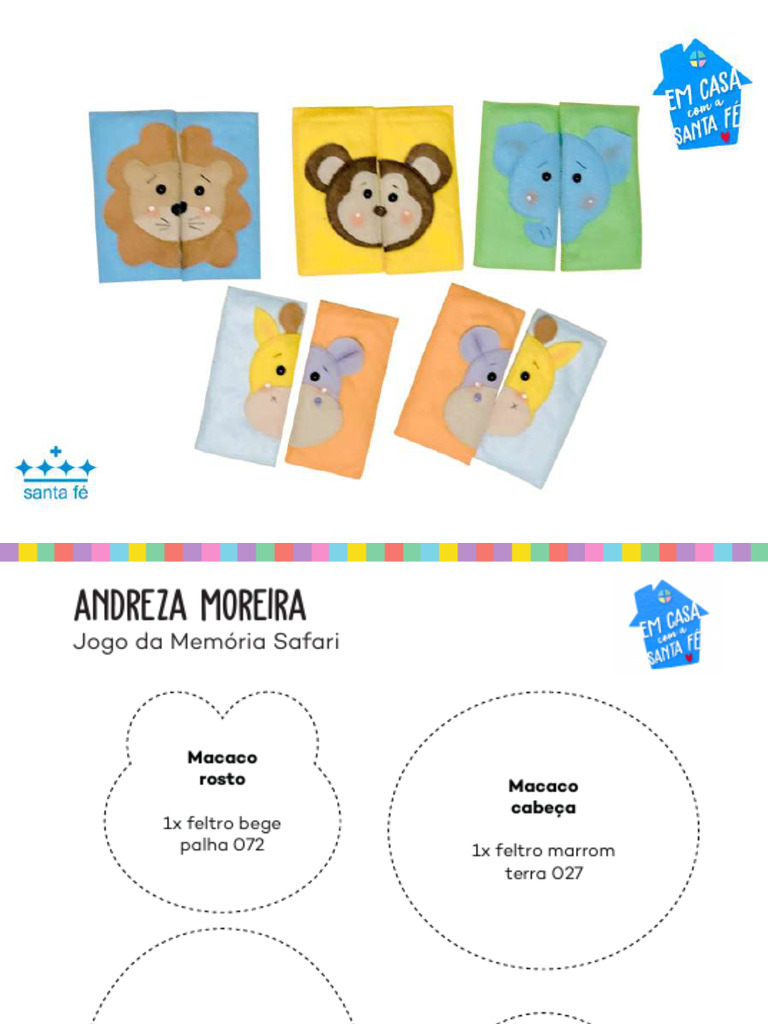 Jogo Da Memória Safari - Andreza Moreira | PDF