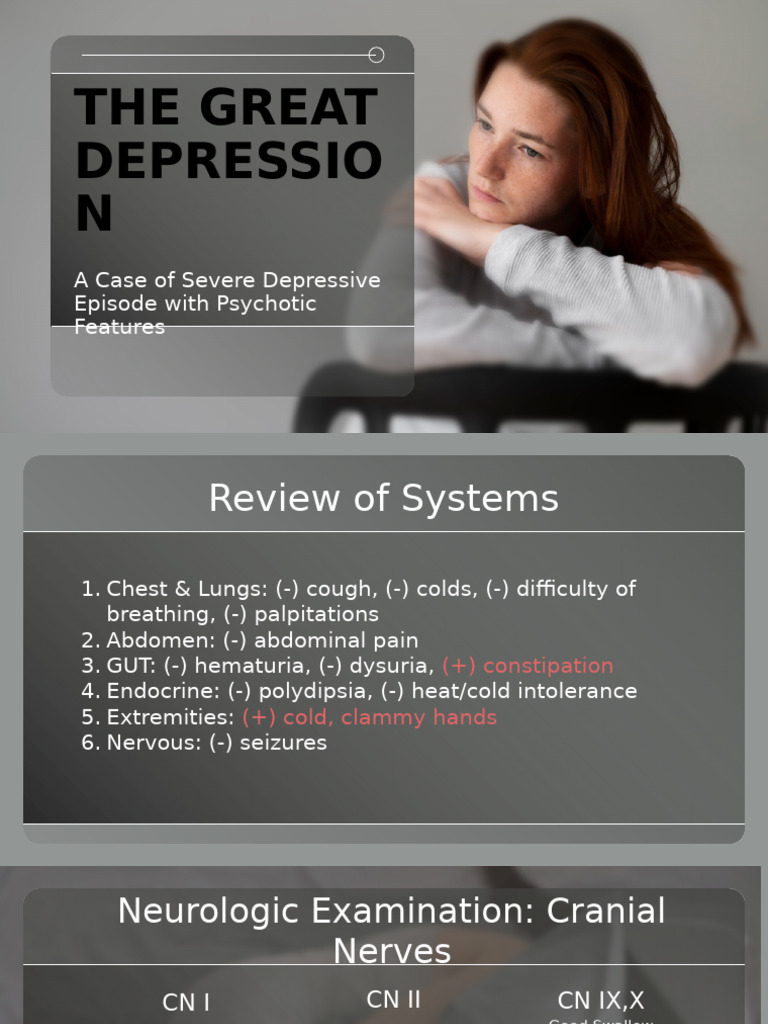 Psych Case - Depression | PDF | Major Depressive Disorder | Mental Disorder