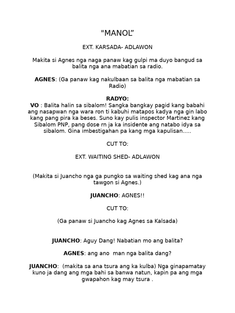 Screen Play-Manol | PDF