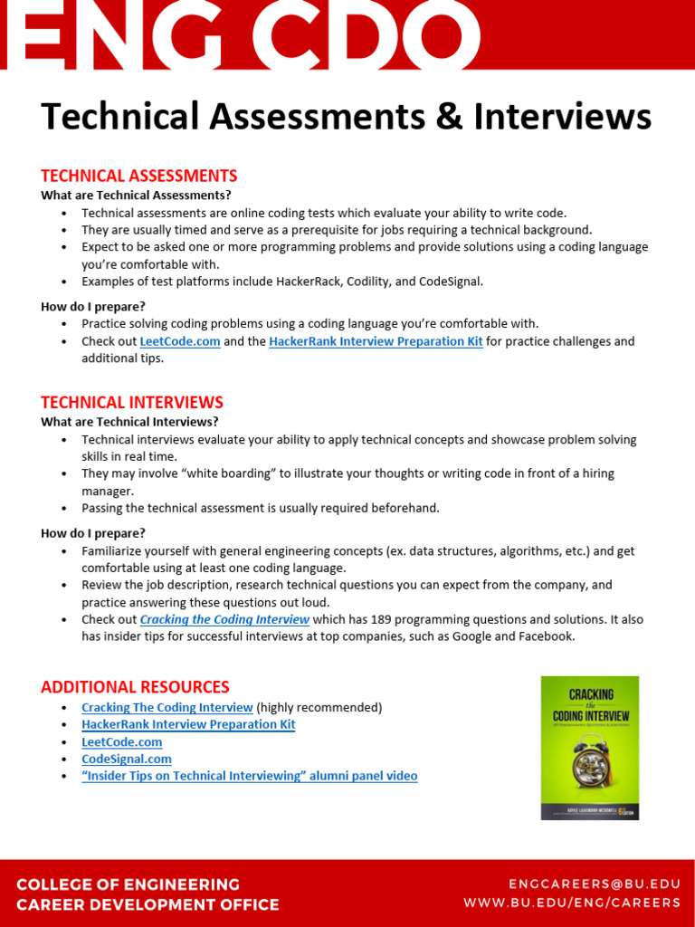 Technical Assessments and Interviews | PDF Technical Assessments and Interviews | PDF