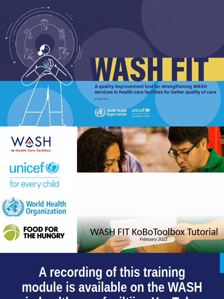 WASH FIT - Kobotoolbox Tutorial 2022 | PDF | Microsoft Excel | Computer ...