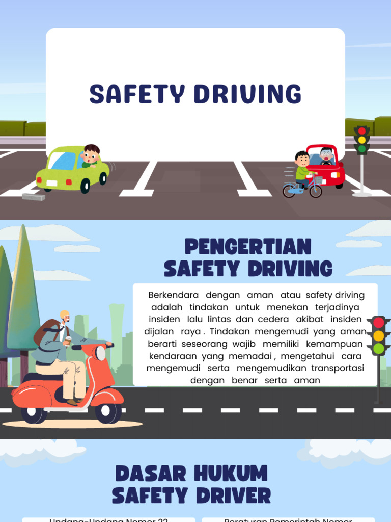 Rambu Lalu Lintas Presentasi SD Kelas 3 Tema 8 Kartun Ilustratif PDF | PDF