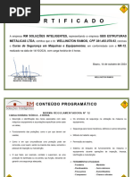 Modelo Certificado NR-12 | PDF
