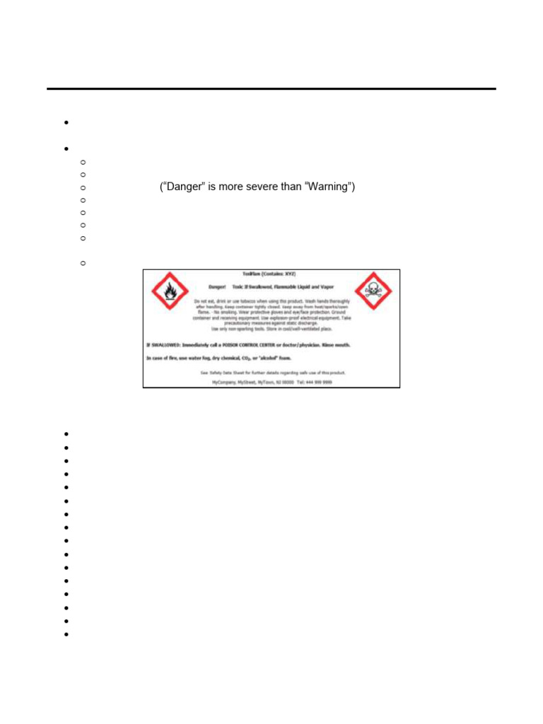Hazard Communication: Labels & SDS Guide | PDF | Hazards | Dangerous Goods