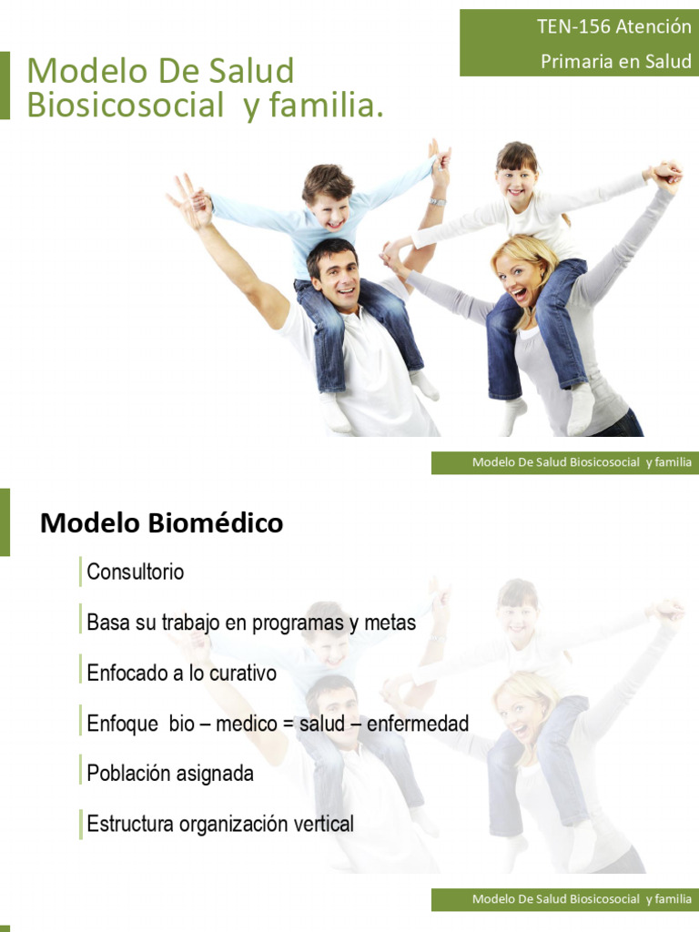 Clase 3 - Modelo de Salud Familiar | PDF | Cuidado de la salud