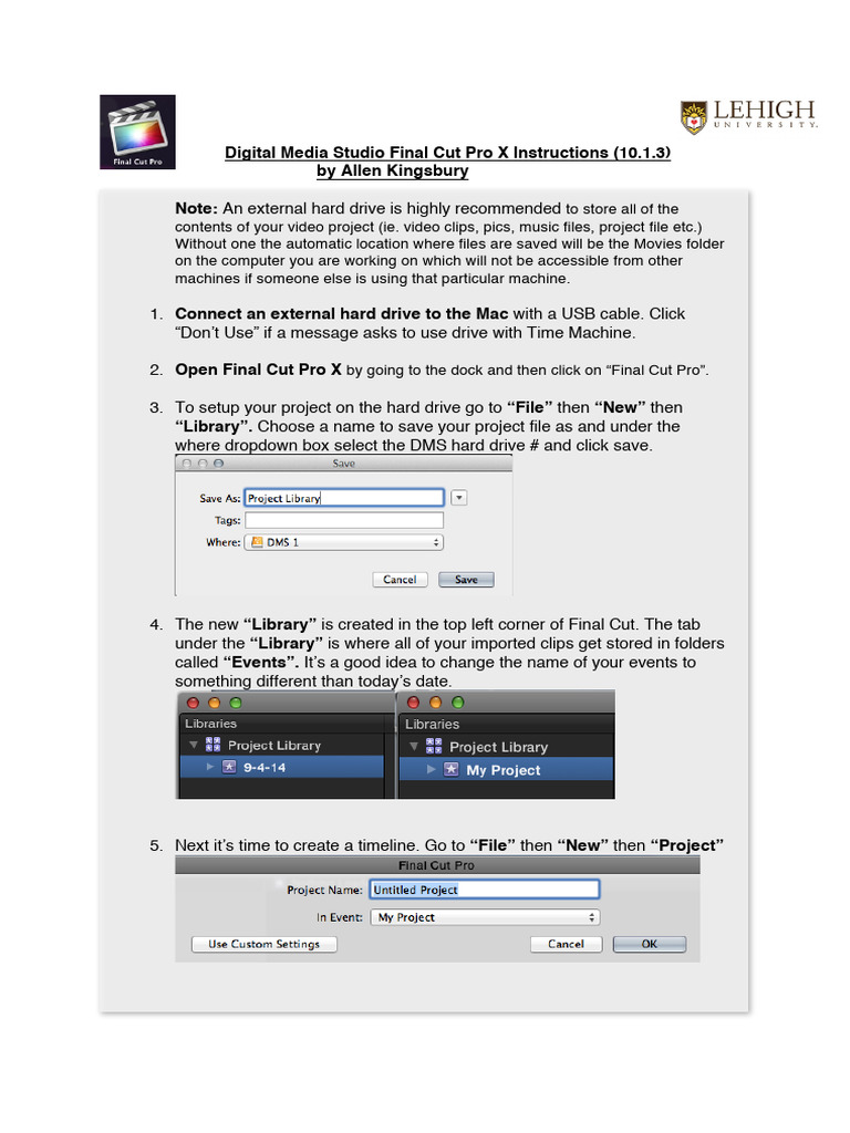 Final Cut Pro X Guide for Beginners | PDF | Video | Computing