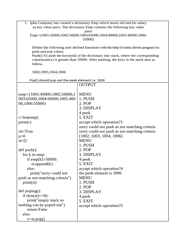 STACK | PDF | Menu (Computing) | Software Engineering