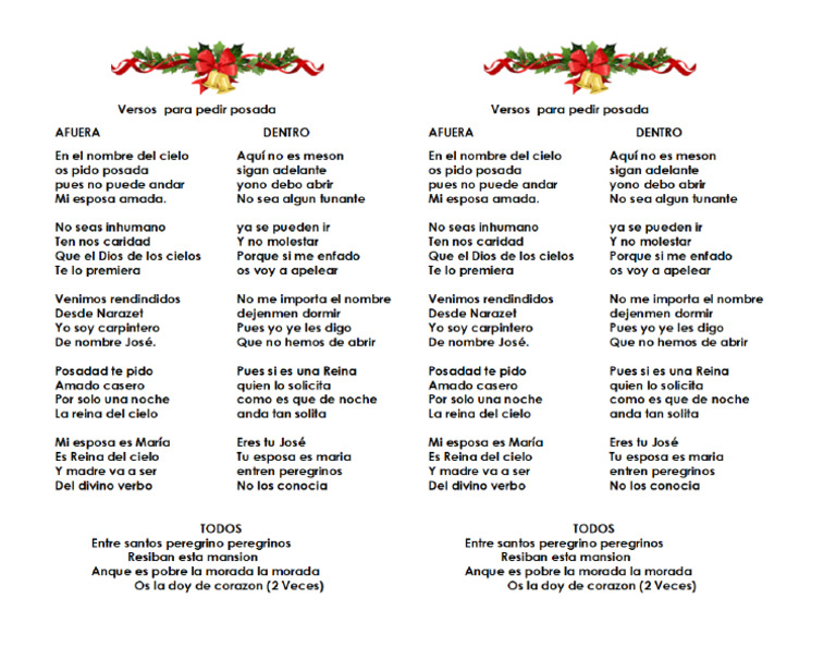 Versos para Pedir Posada | PDF