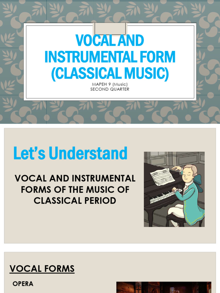 Classical Music: Vocal & Instrumental Forms | PDF