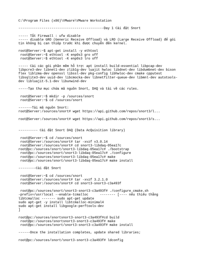 Installing Snort with DAQ Setup | PDF