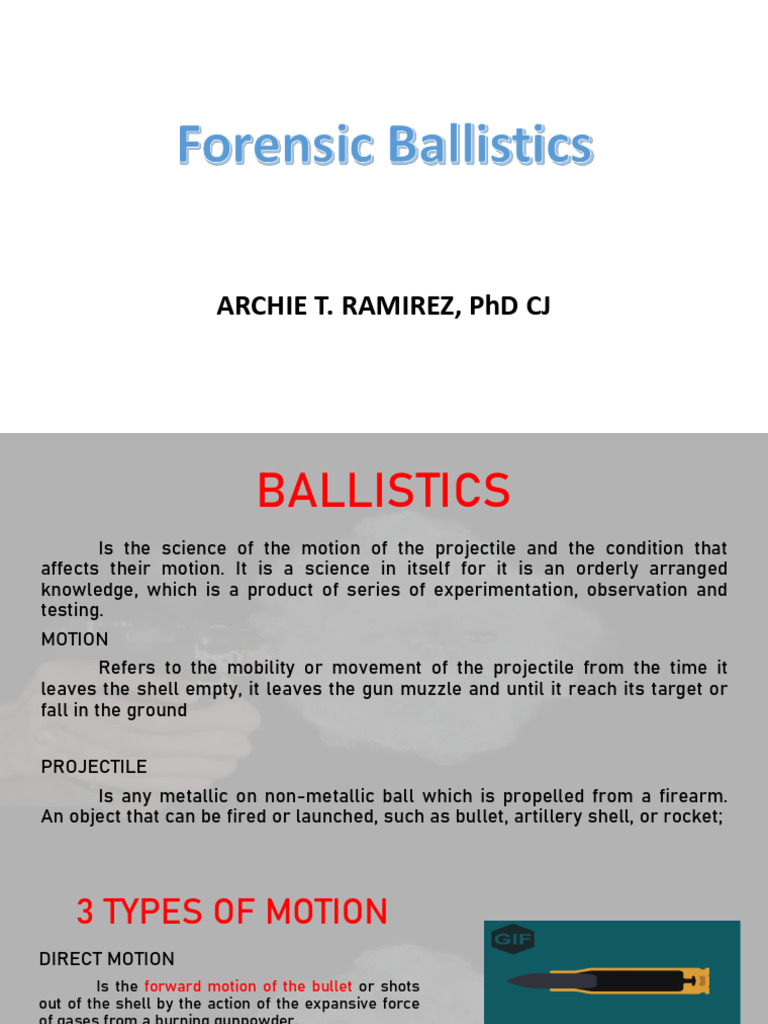 Forensic Ballistics Fs6!1!035454 | PDF | Gun Barrel | Firearms