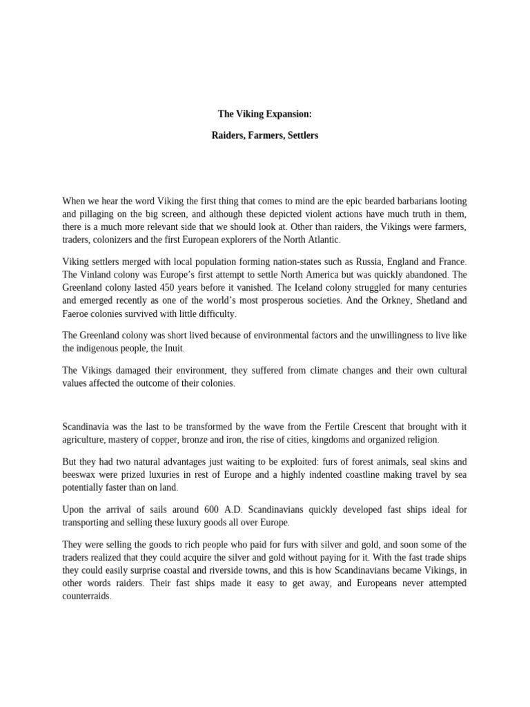 Viking Expansion | PDF | Vikings | Scandinavia