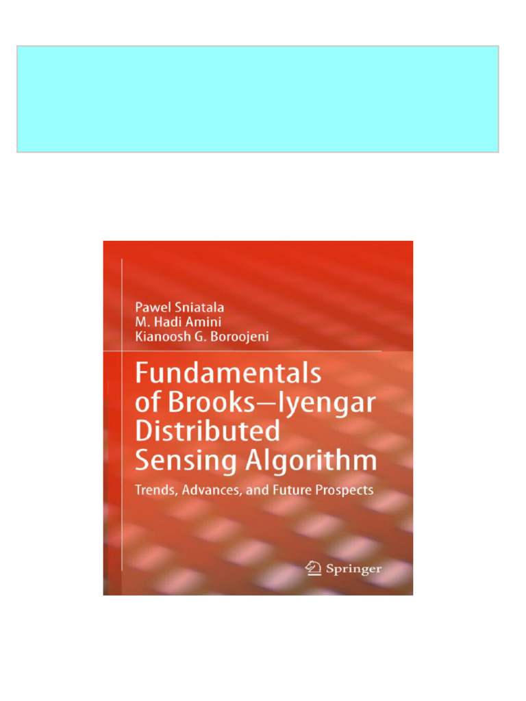 Fundamentals Of Brooks Iyengar Distributed Sensing Algorithm Trends Advances And Future