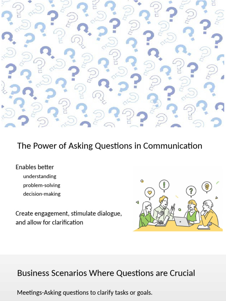 Unit III - 2. Asking Questions | PDF | Conversation | Information