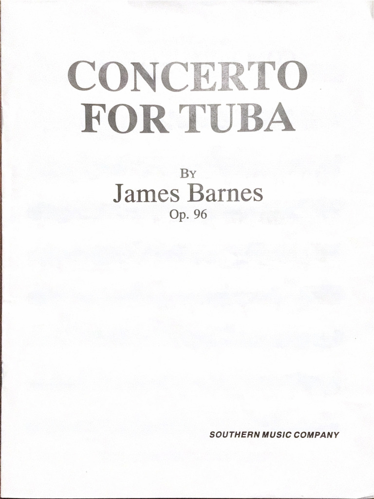 Concerto For Tuba | PDF