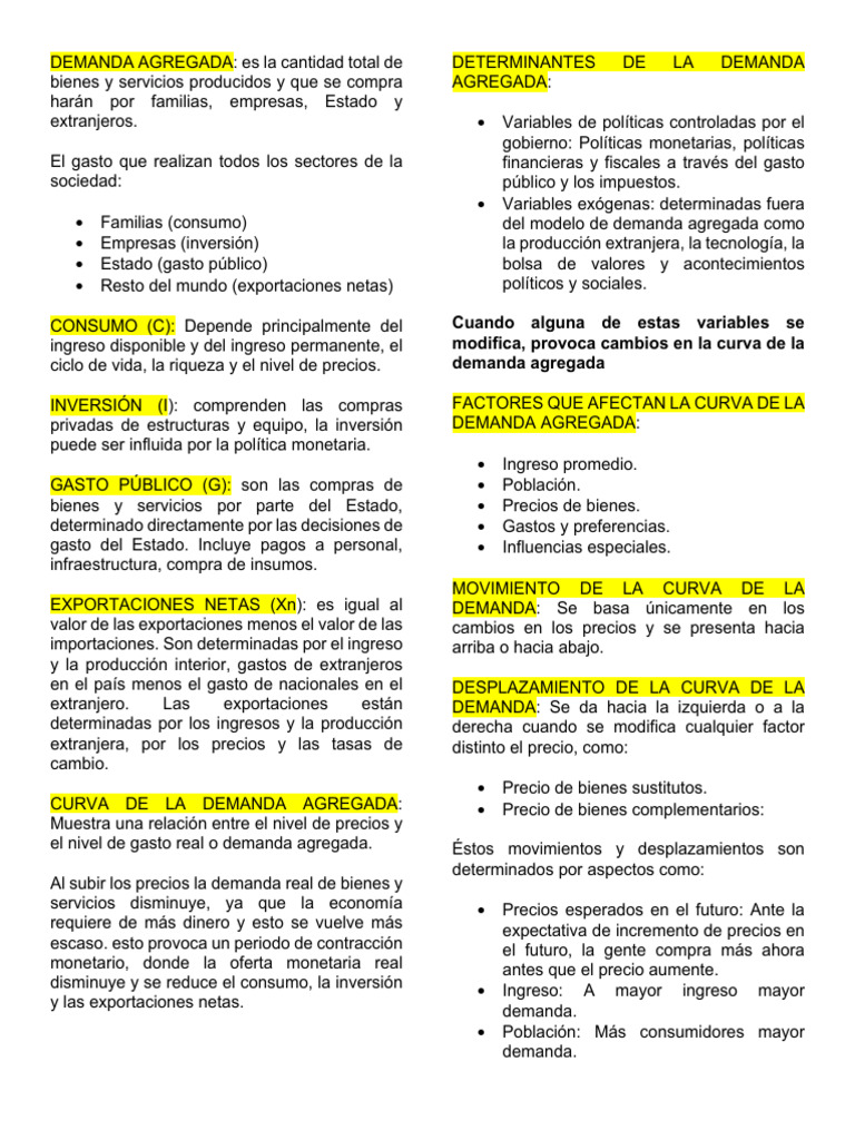 Guía Macro | PDF | Oferta (economía) | Precios